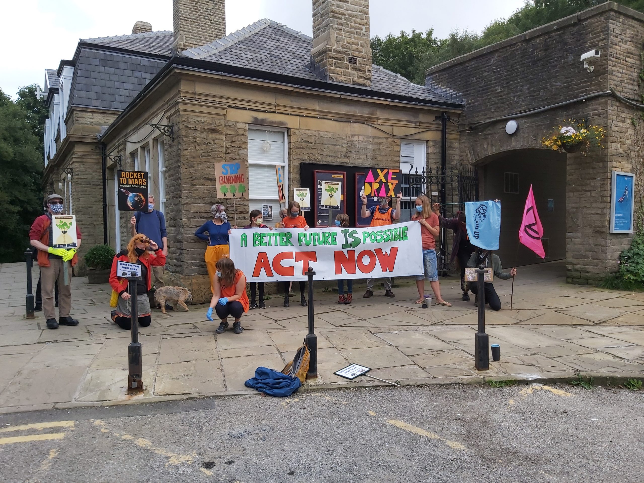 End the Drax Train of Destruction Protest, 14 August 2020 – biofuelwatch