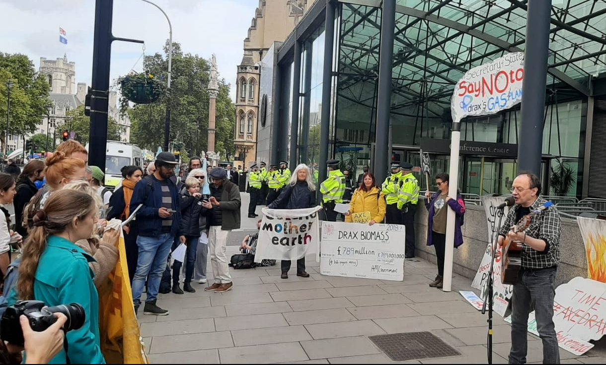 Axe Drax Protest – Thank you to everyone who came along! – biofuelwatch